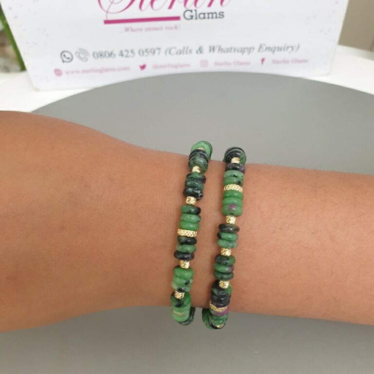 Elasticated Stone Bead Bracelet - Sterlin Glams - Jewelry & Accessories ...